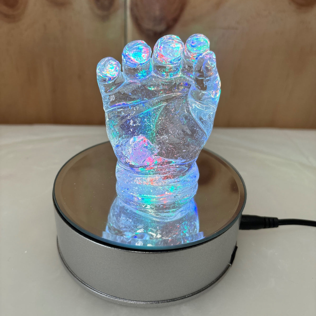 Rotating LED Night Light Display Base – Crystal Keepsakes